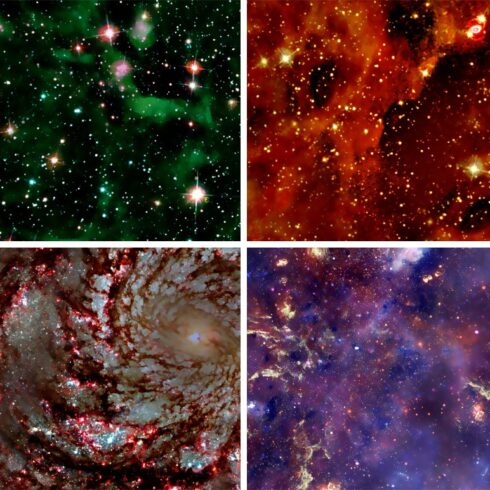 60 Space Patterns Bundle | MasterBundles
