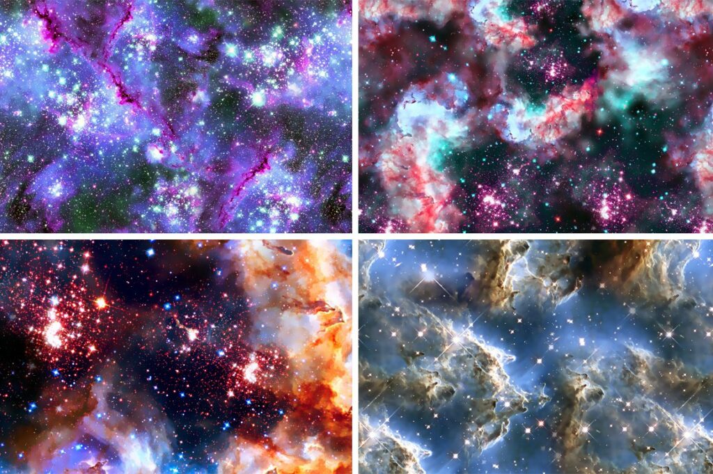 60 Space Patterns Bundle – MasterBundles