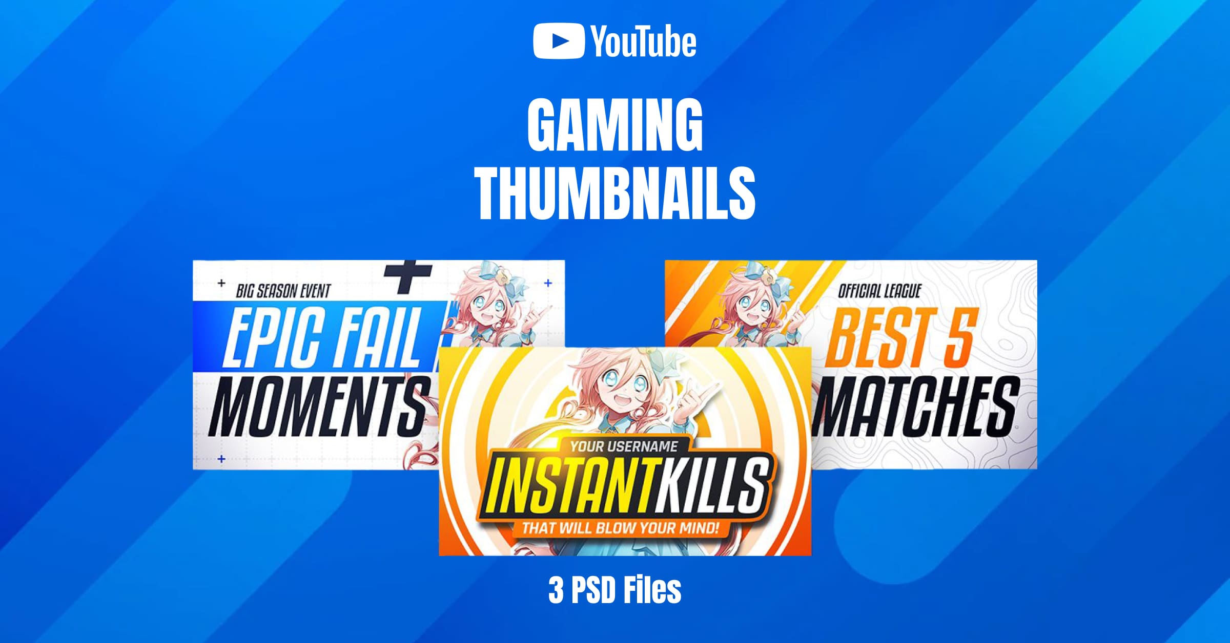Gaming Youtube Thumbnails Pack 09 – MasterBundles
