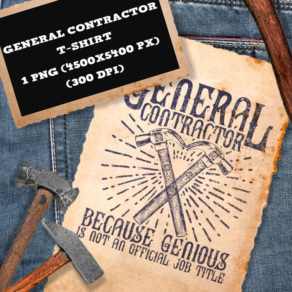 General Contractor T-Shirt Design – MasterBundles