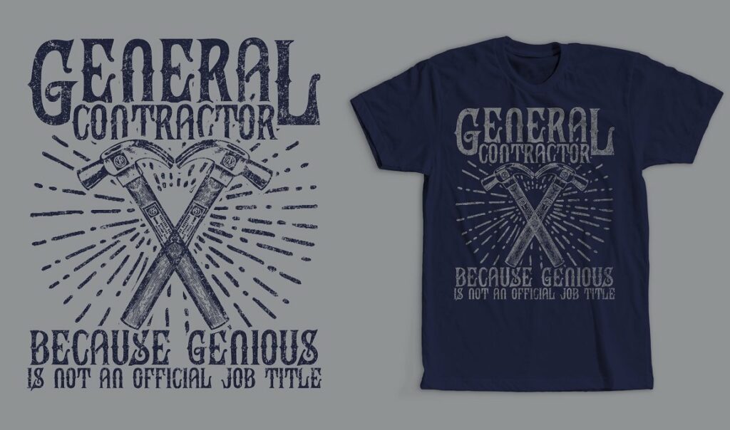 General Contractor T-Shirt Design – MasterBundles