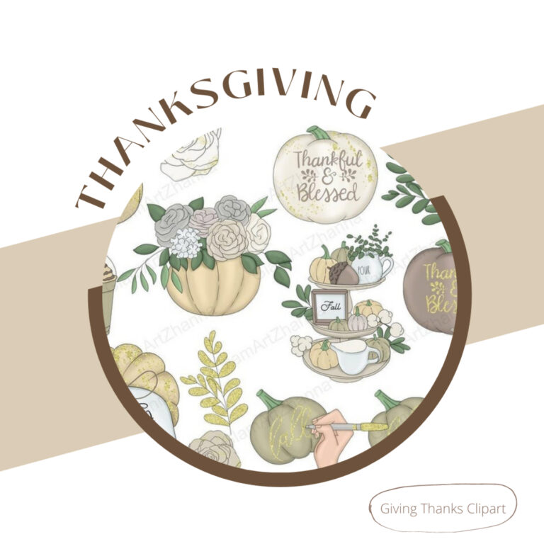 Giving Thanks Clipart – MasterBundles