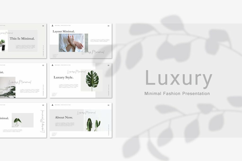 Luxury - Minimal Corporate Design Powerpoint Template – MasterBundles