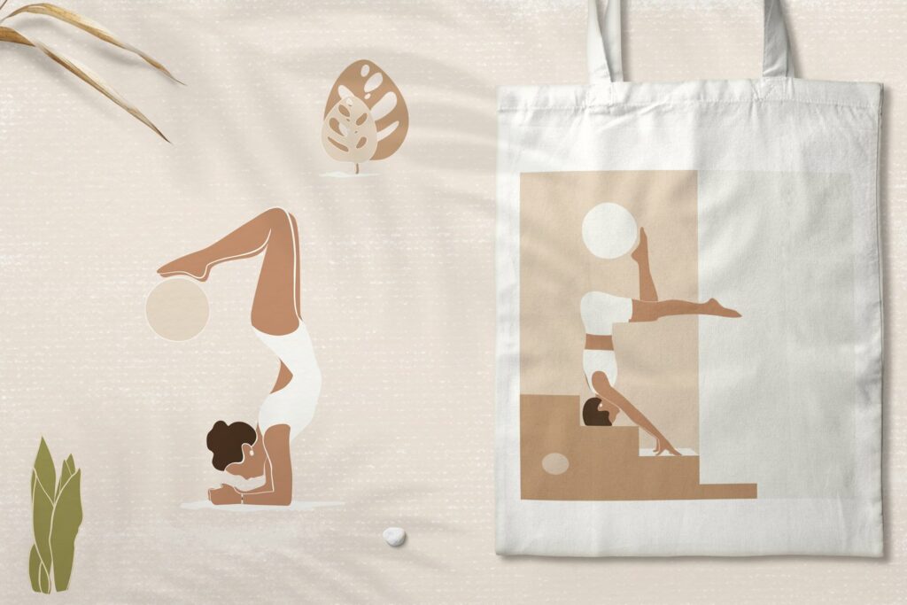 Yoga Abstract Graphic Collection – MasterBundles