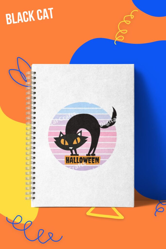 Halloween Funny Black Cat, Cat Clip Art – MasterBundles