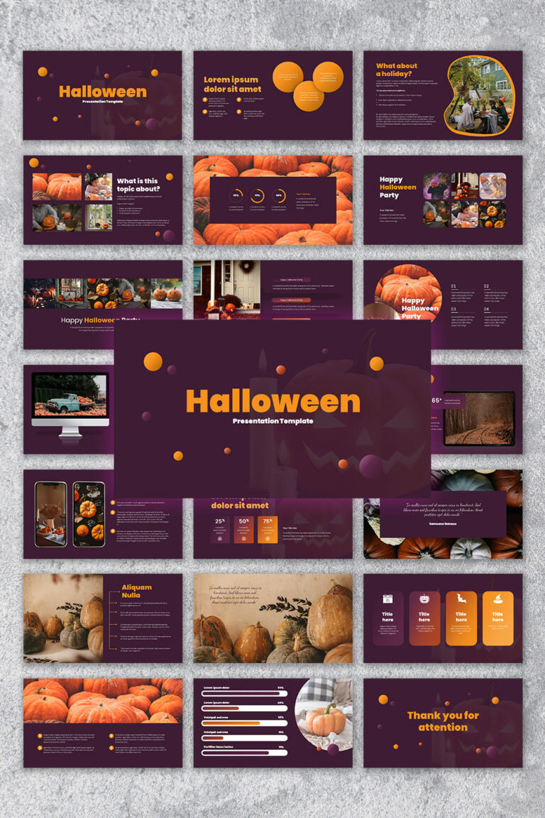 Halloween Presentation Template – MasterBundles