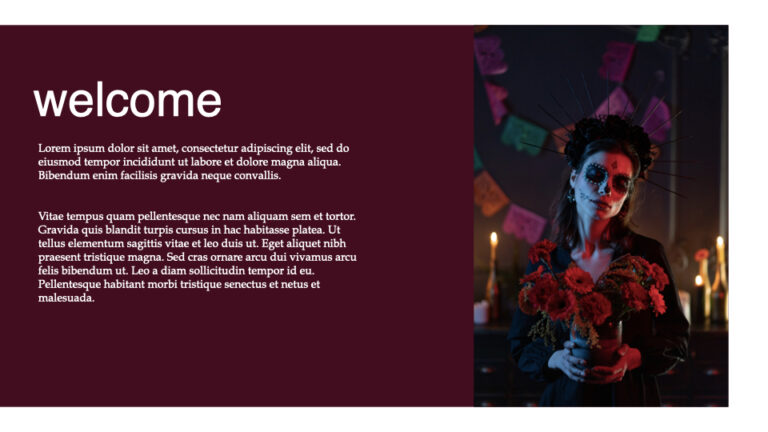 Halloween Skeleton Powerpoint Template – MasterBundles