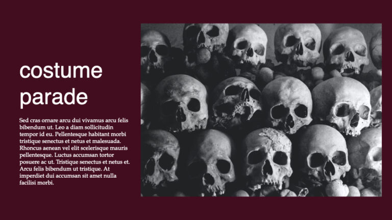 Halloween Skeleton Powerpoint Template – MasterBundles