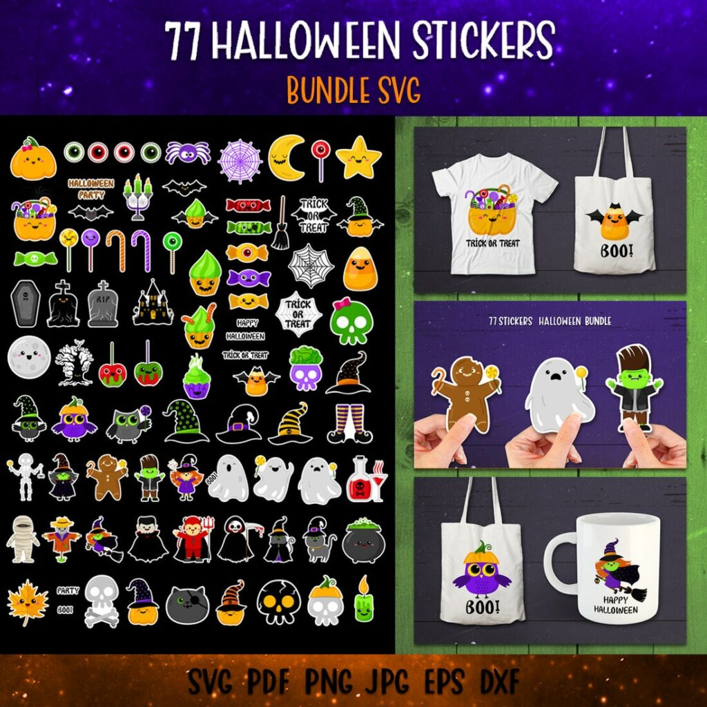 Halloween Stickers Bundle - MasterBundles