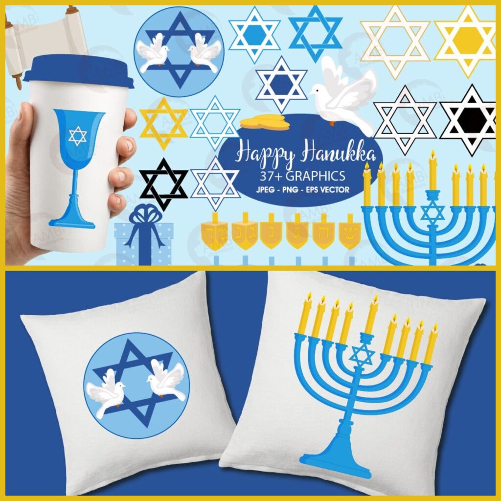 Hanukkah Clipart, Grahics, Illustrations AMB-1535 – MasterBundles