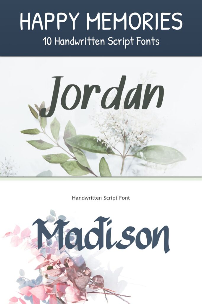 Happy Memories – 10 Handwritten Script Fonts – MasterBundles