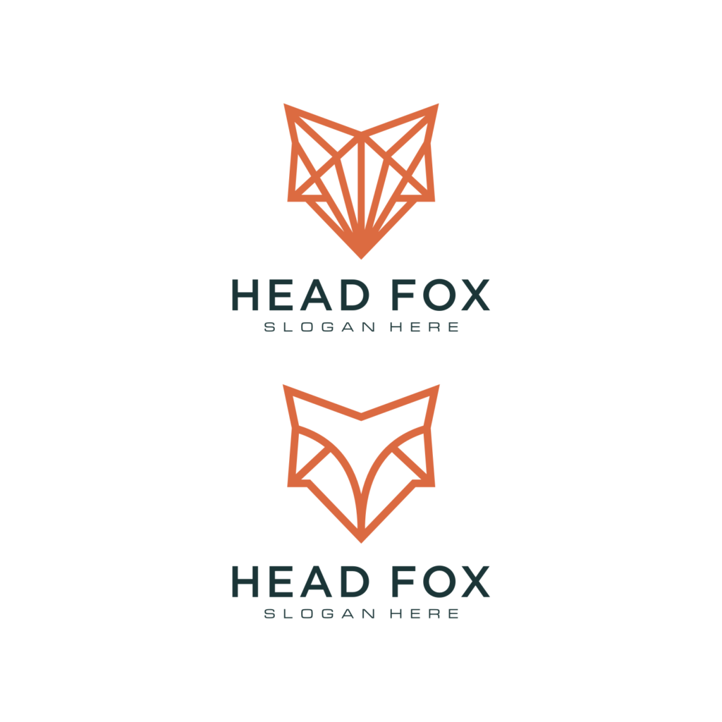 Fox Head Logo Vector - MasterBundles