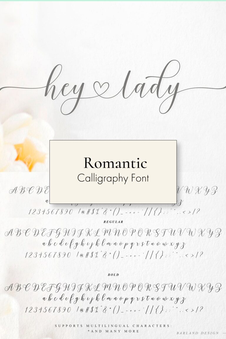 Hey Lady Script Modern Font – MasterBundles