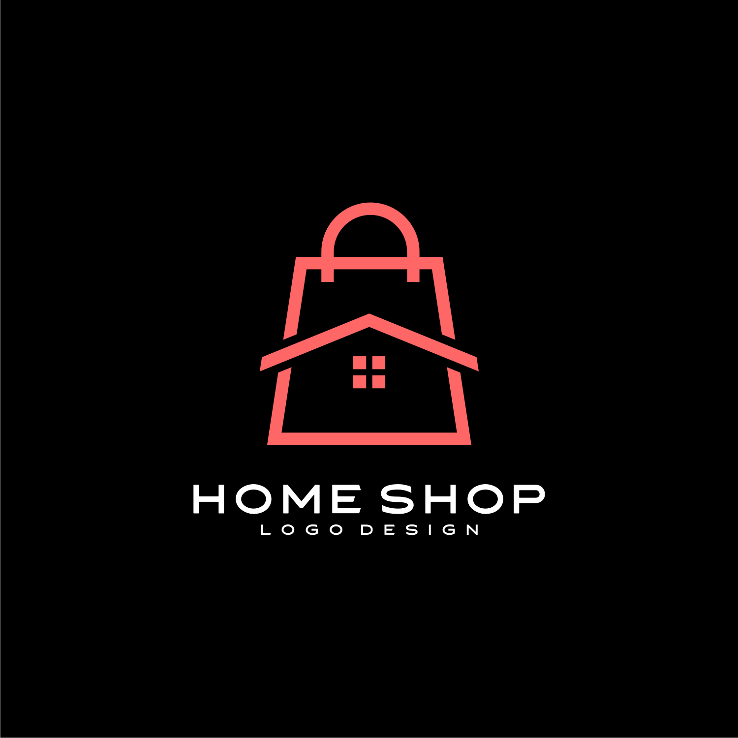 home shop logo vector design - MasterBundles
