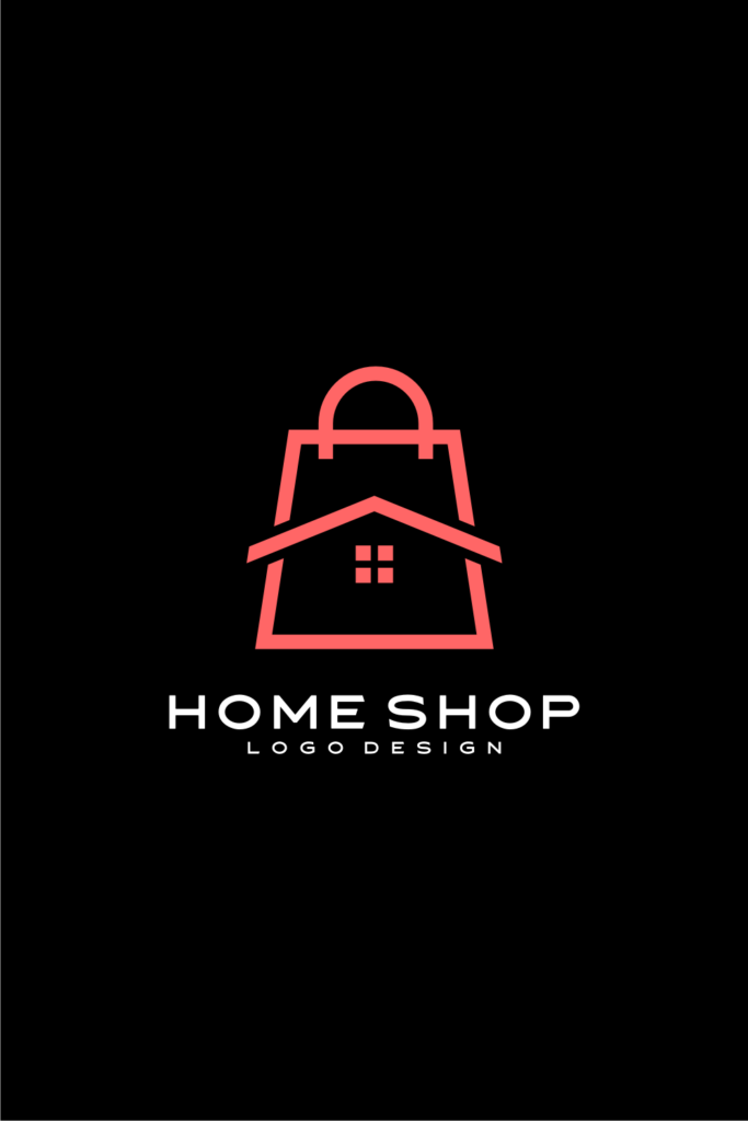 home shop logo vector design - MasterBundles