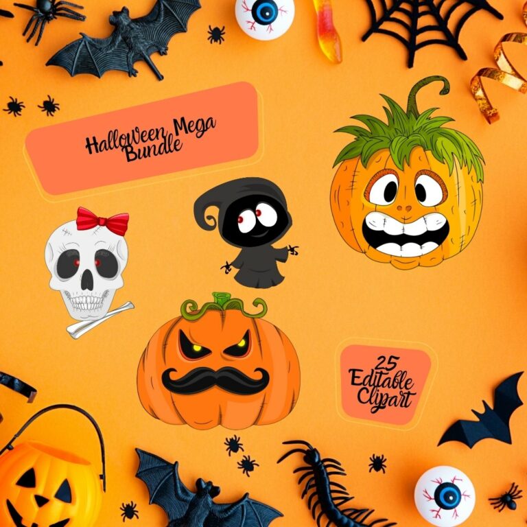 Mega Halloween Bundle - 25 Editable Designs - MasterBundles