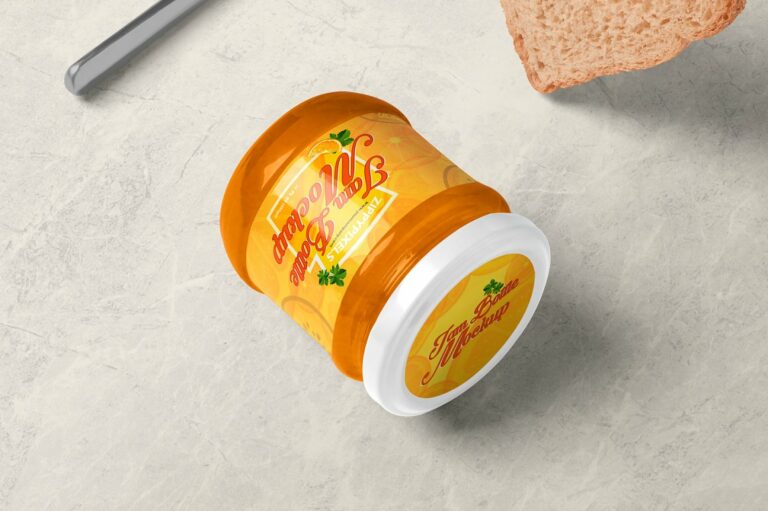 Jam Bottle Mockups – MasterBundles