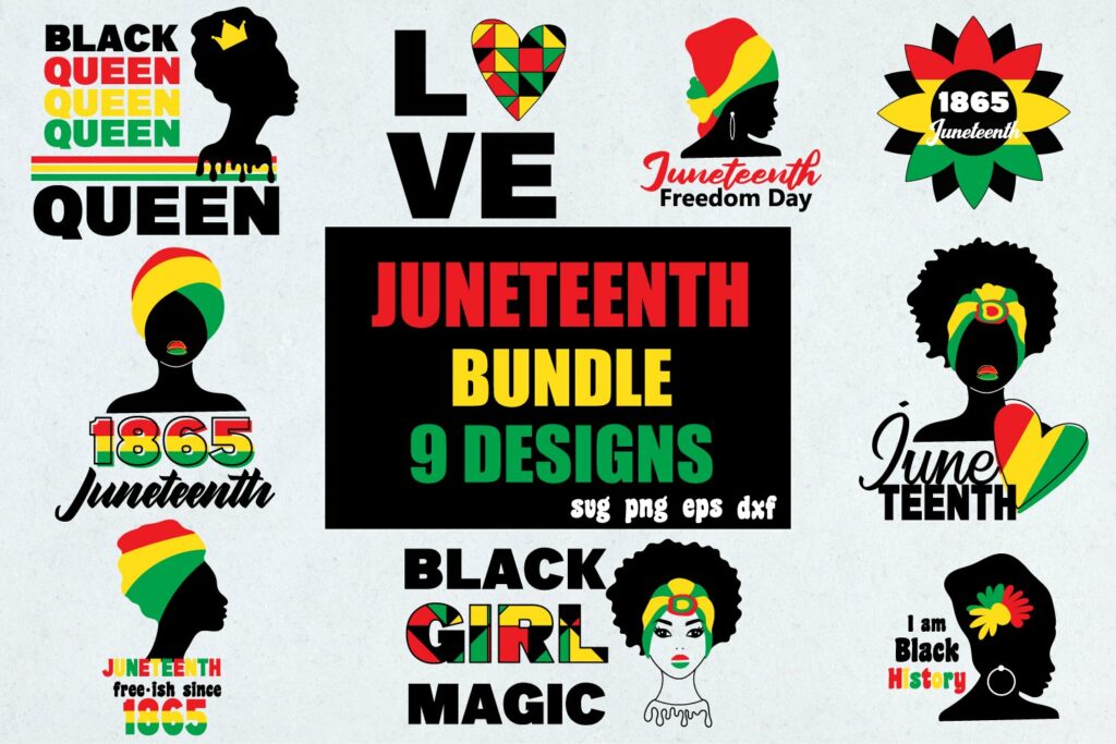 Juneteenth T-Shirt Design Bundle, June, Black History – MasterBundles