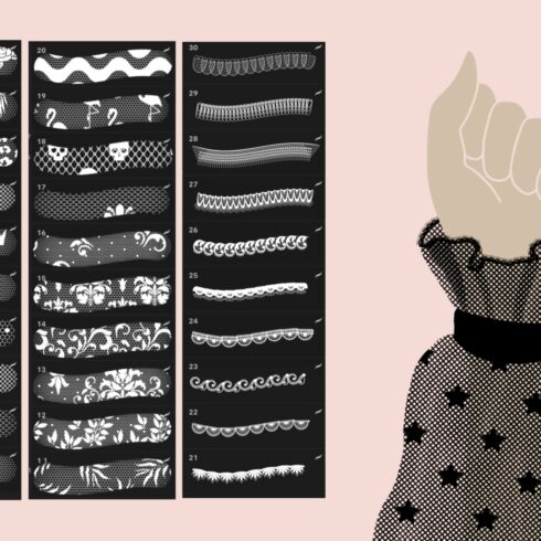 Lace Pattern Procreate Brushes | Master Bundles