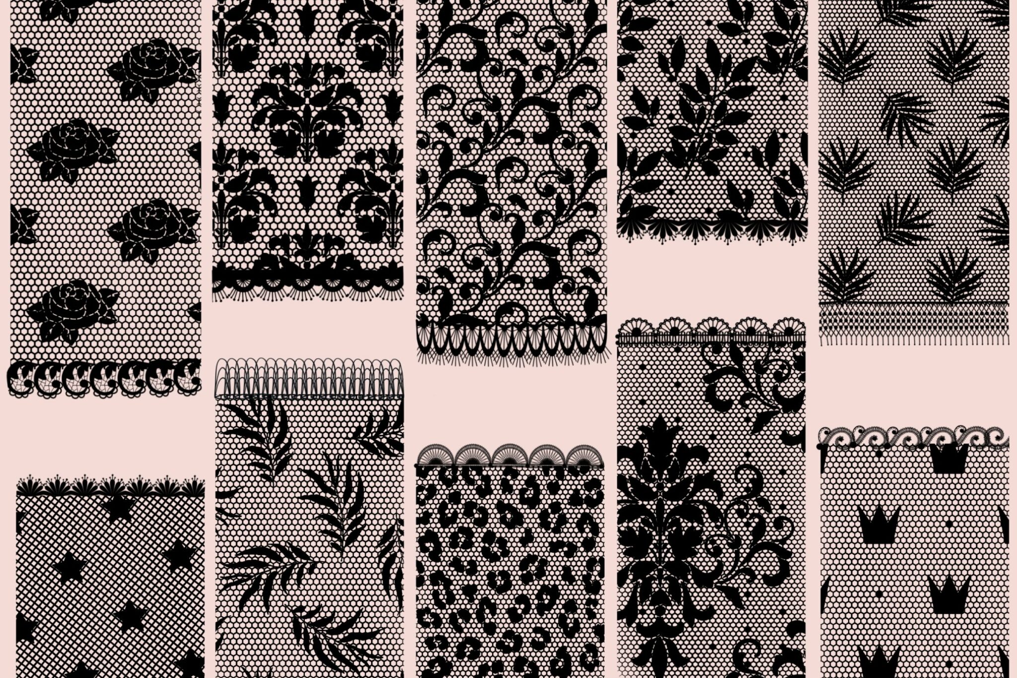 Lace Pattern Procreate Brushes – MasterBundles