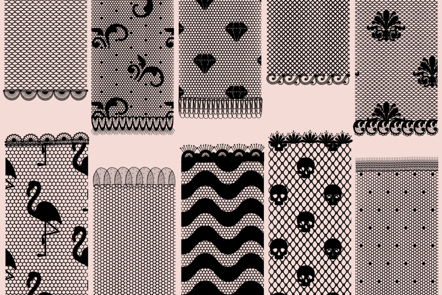 Lace Pattern Procreate Brushes – MasterBundles