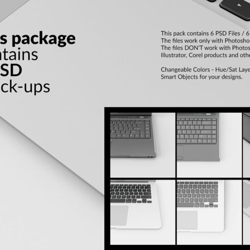 Laptop Sticker Mockup | Master Bundles
