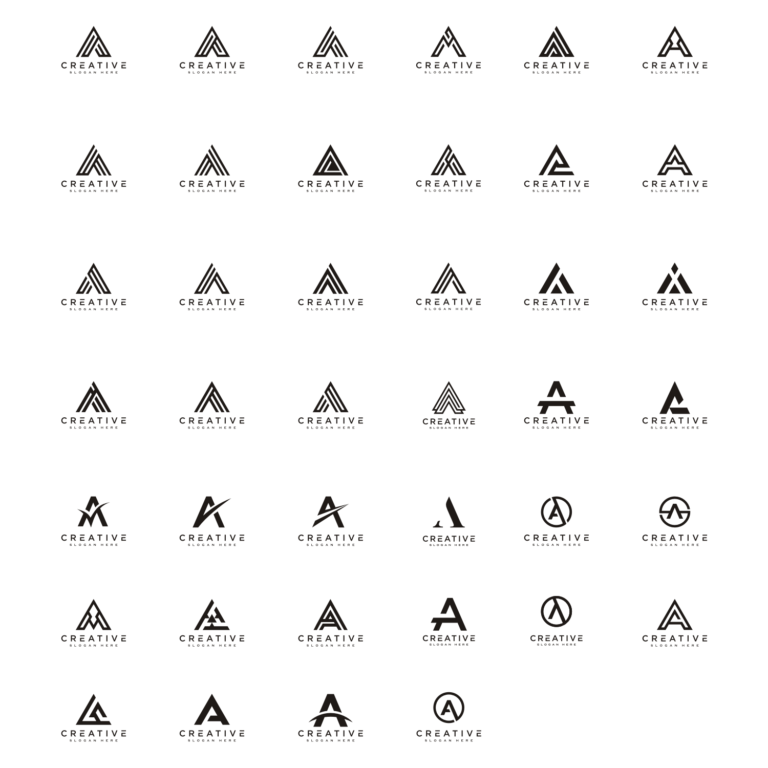 Letter A & Architecture Design Logo Template | MasterBundles