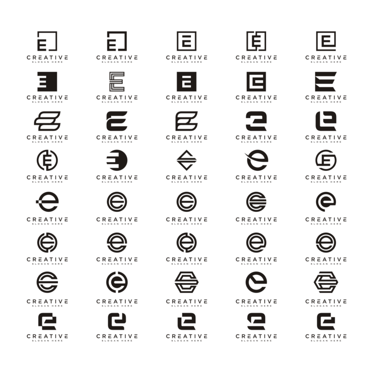 Letter E Monogram Logo Design Template - MasterBundles