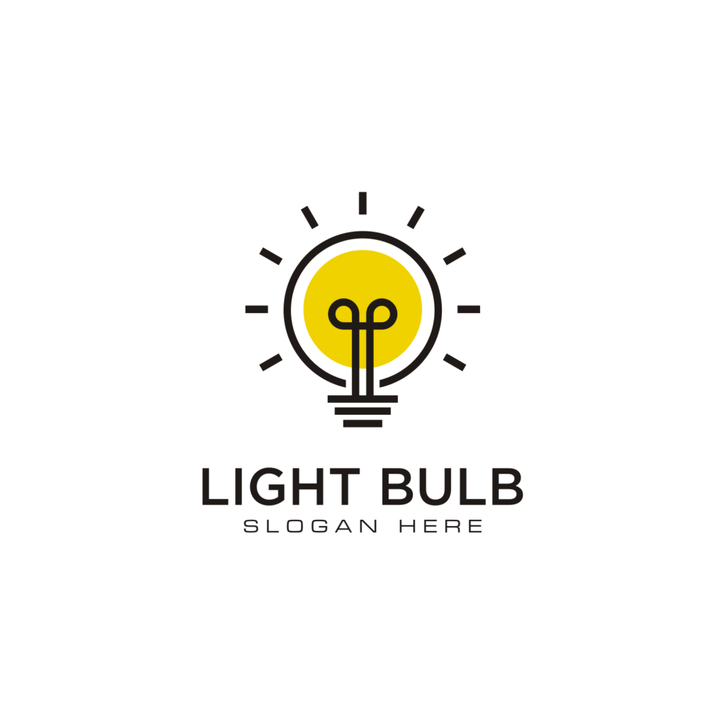 Light Bulb Logo Design Vector - MasterBundles