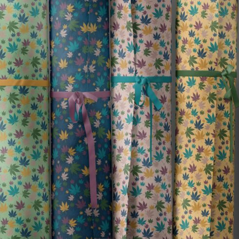 Pretty Pot Leaf Pattern - 8 Seamless Marijuana Patterns | Master Bundles