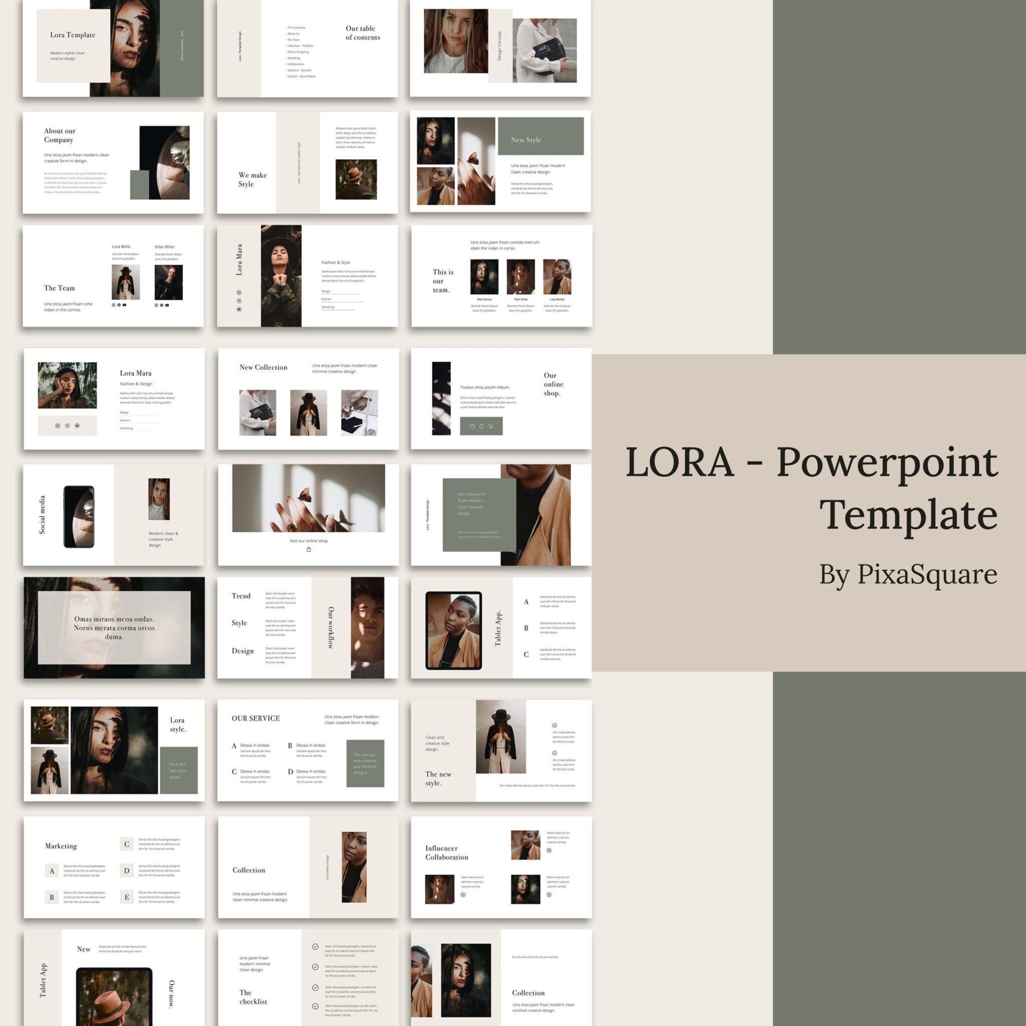 Bianco - Aesthetic Powerpoint Template – MasterBundles