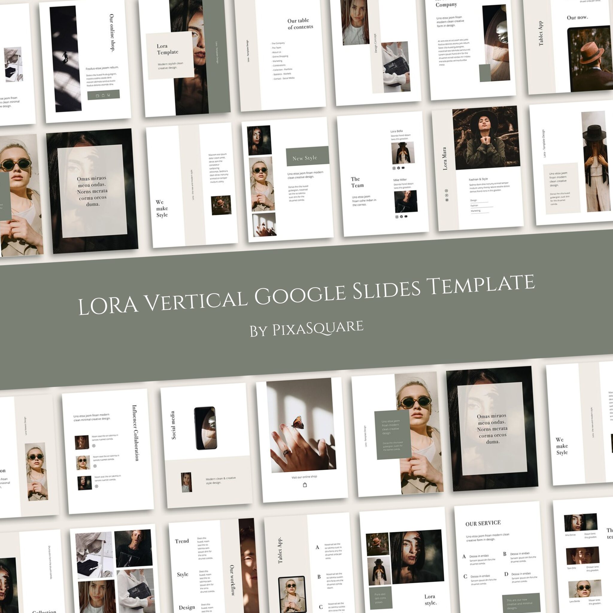 LORA Vertical Google Slides Template – MasterBundles