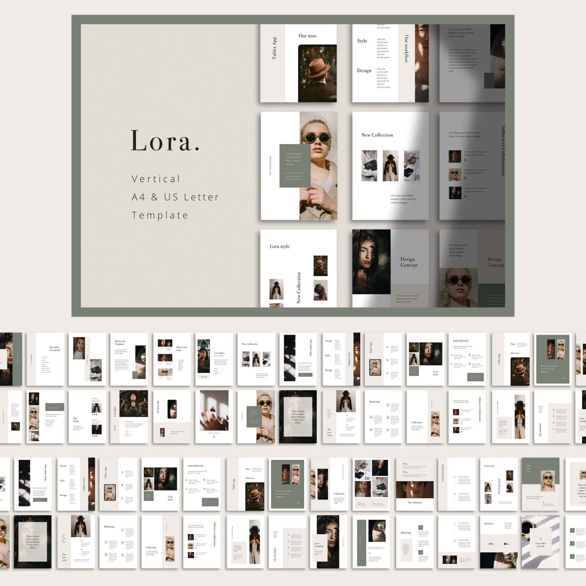 LORA Vertical Google Slides Template – MasterBundles