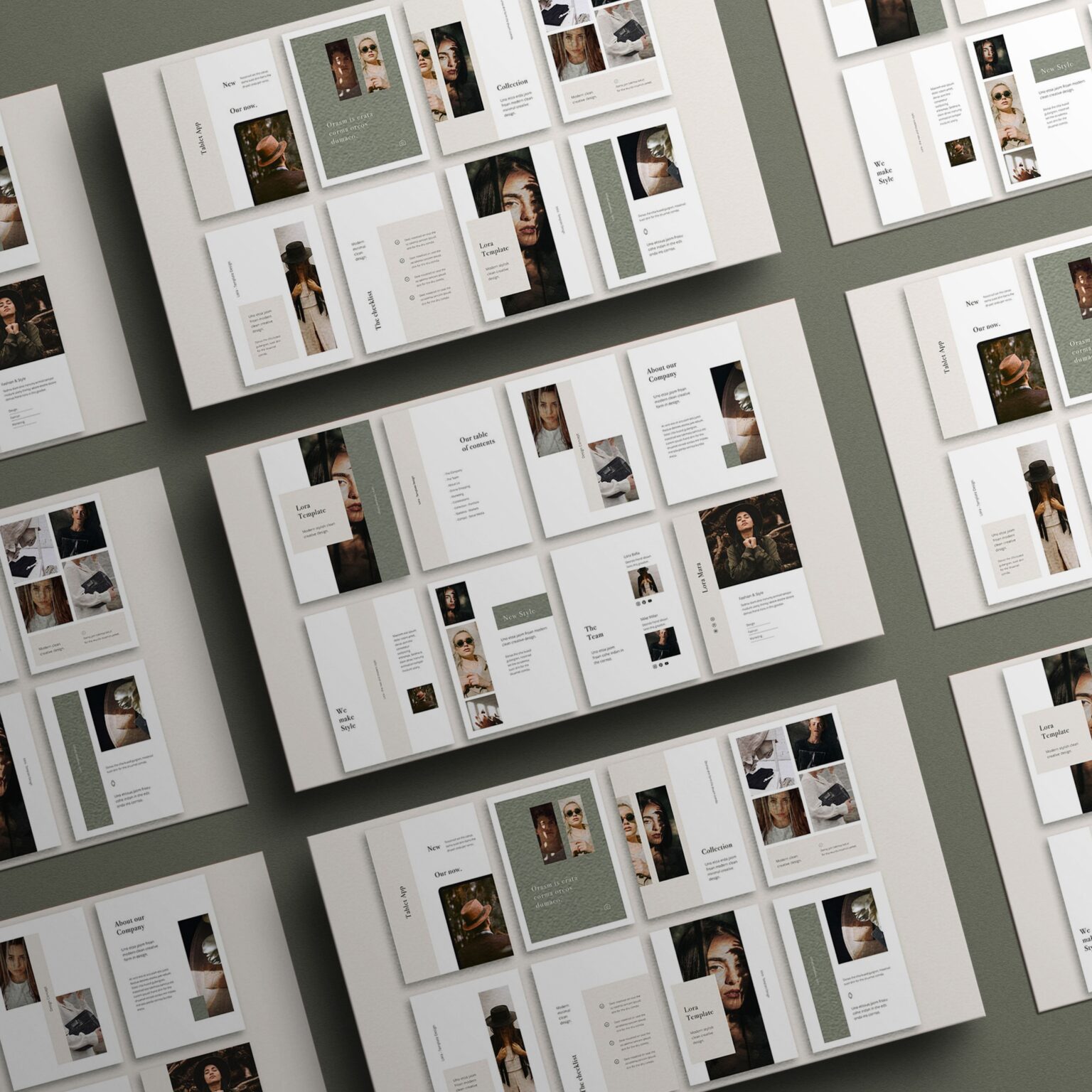 LORA - Vertical Powerpoint Template – MasterBundles