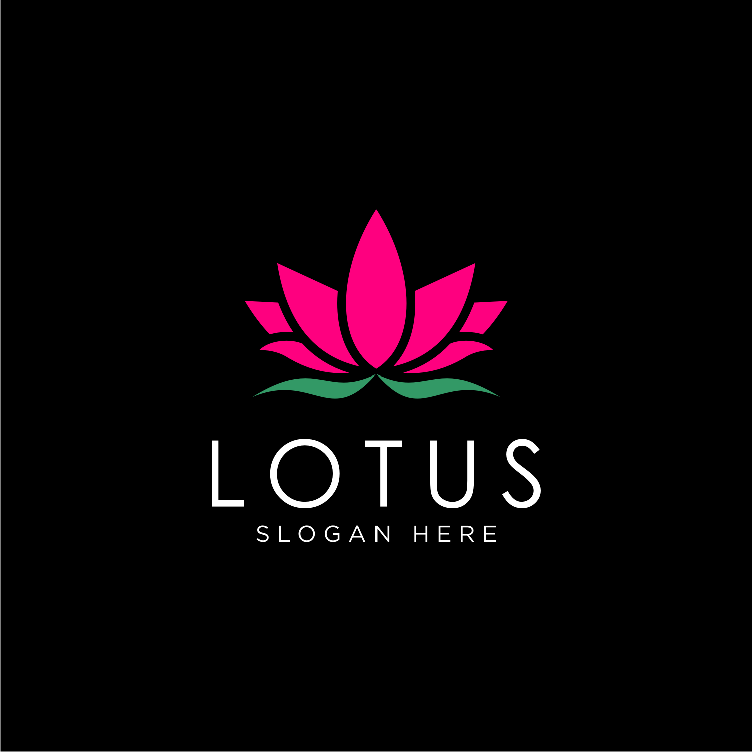 Flower Lotus Logo design vector template - MasterBundles