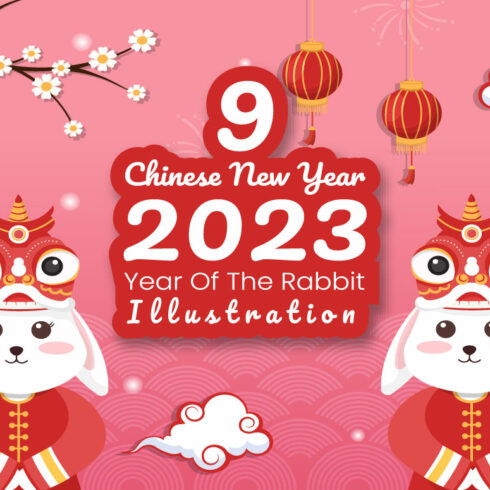 9 Chinese Lunar New Year 2023 Day Illustration | MasterBundles