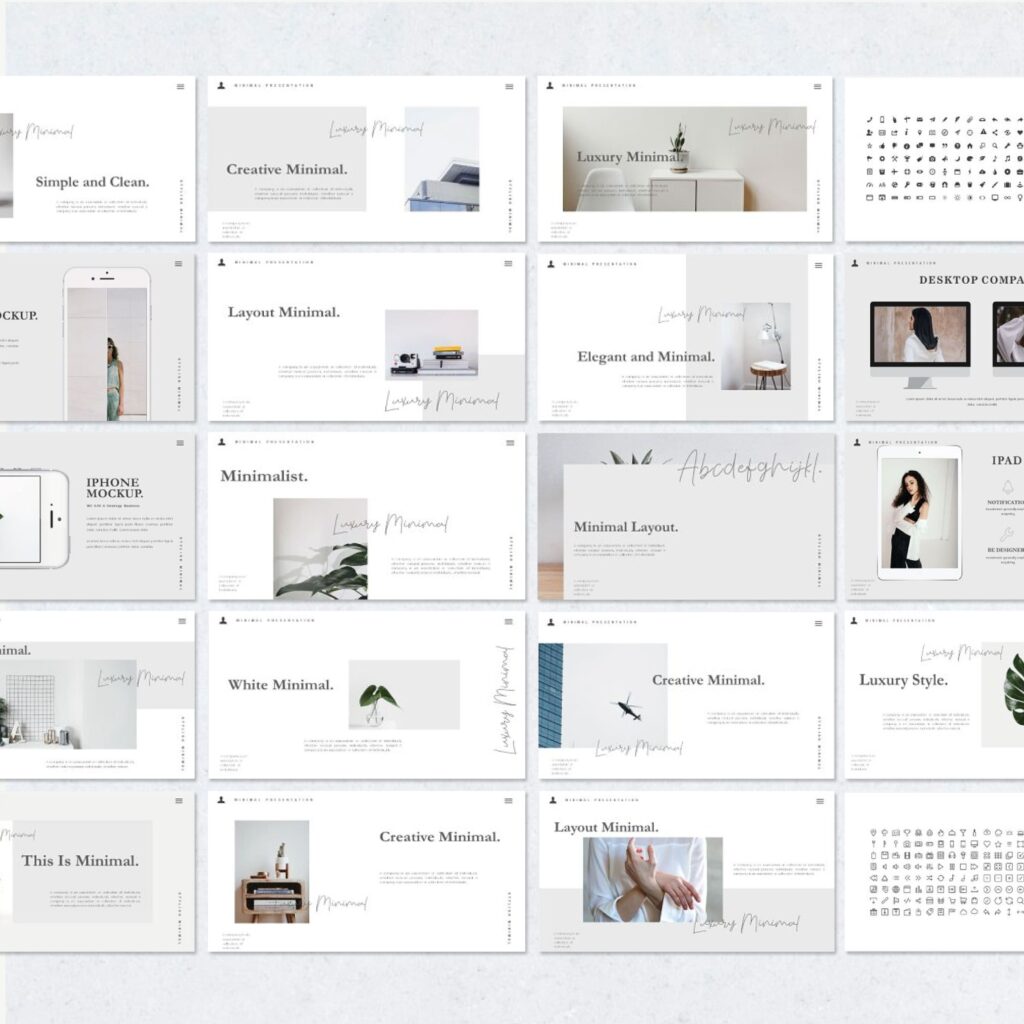 Luxury - Minimal Corporate Design Powerpoint Template – MasterBundles