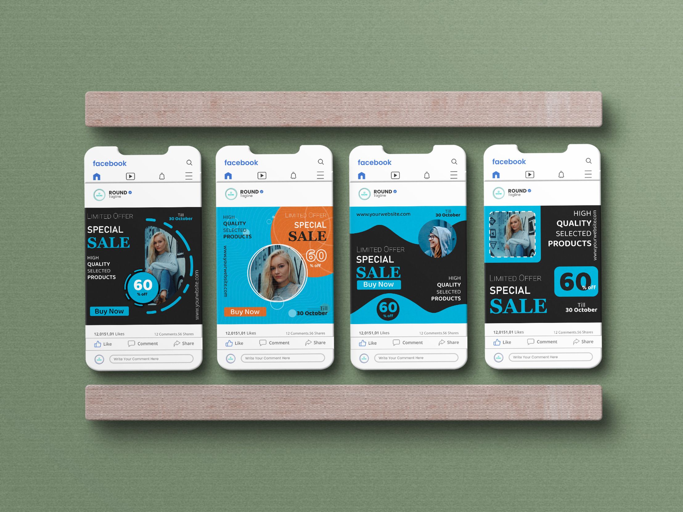 5 Social Media Posts bundle | Instagram Templates - MasterBundles