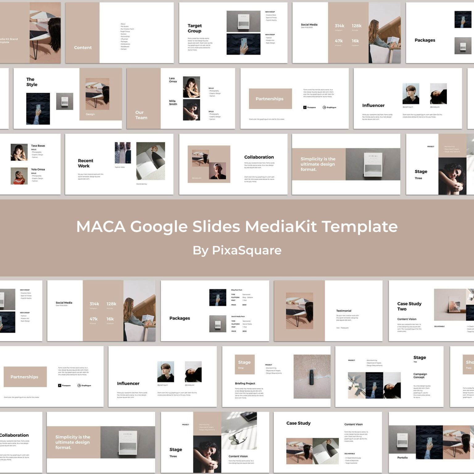 MACA Google Slides MediaKit Template – MasterBundles