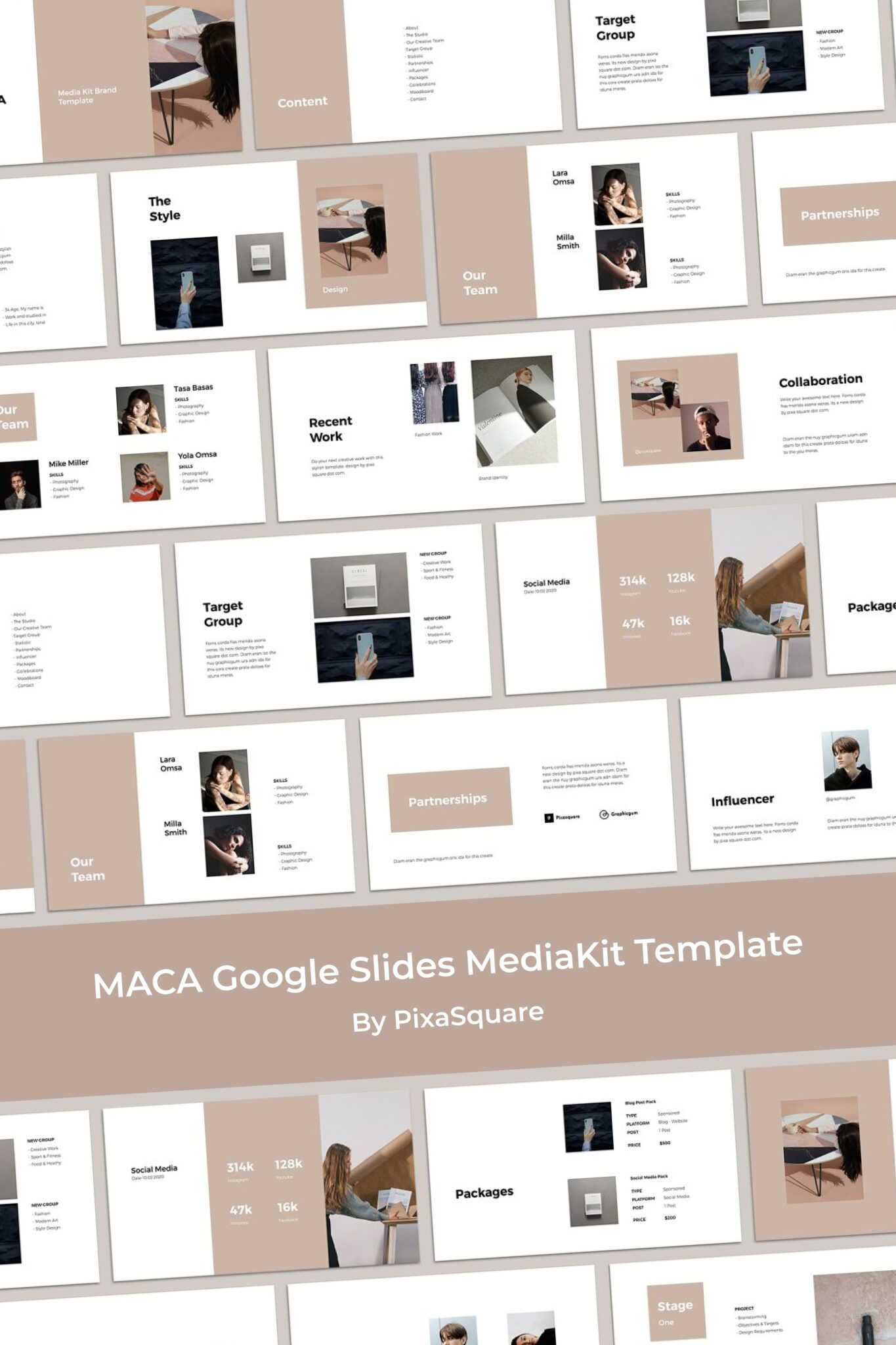 MACA Google Slides MediaKit Template – MasterBundles
