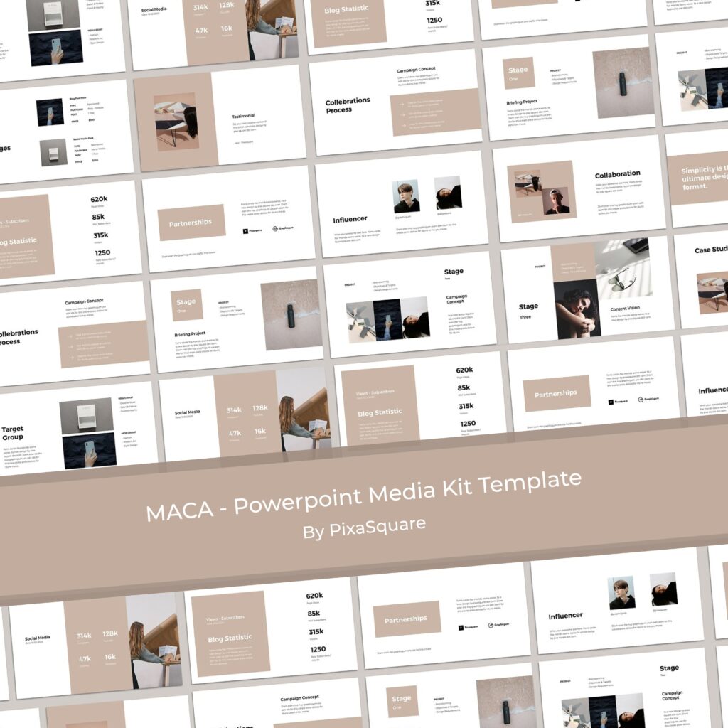 MACA - Powerpoint Media Kit Template – MasterBundles