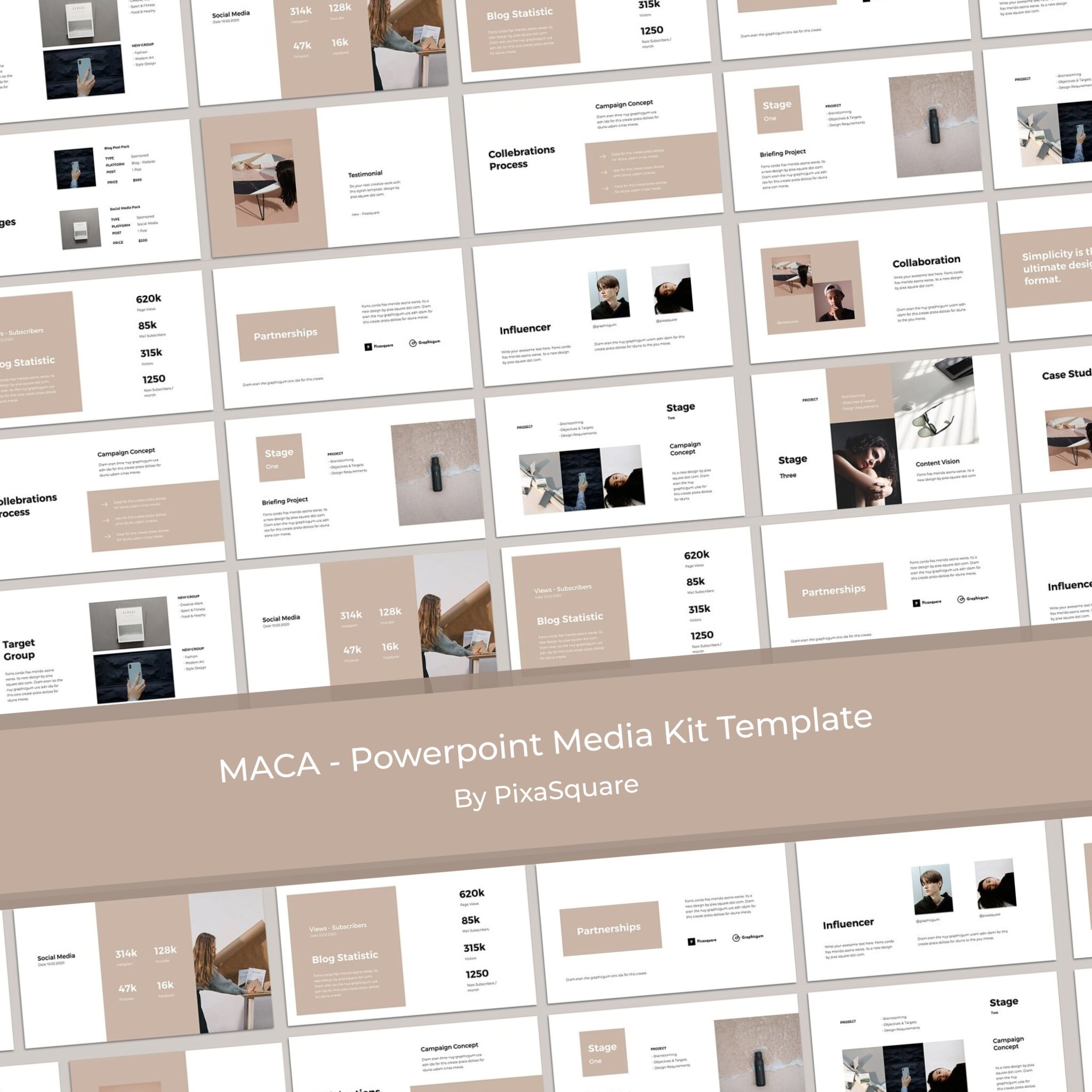 MACA - Powerpoint Media Kit Template – MasterBundles