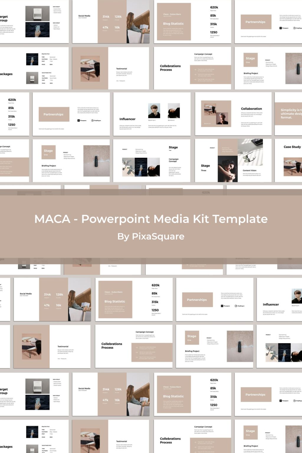 MACA - Powerpoint Media Kit Template – MasterBundles