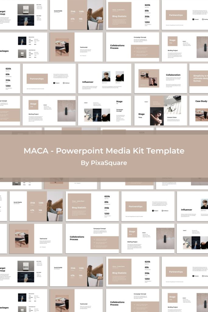 MACA - Powerpoint Media Kit Template – MasterBundles