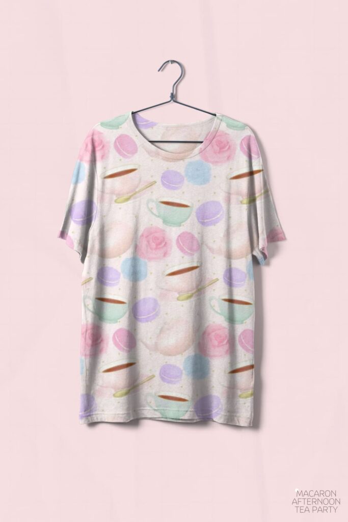 Macaron Afternoon Tea party Pattern Digital Papers – MasterBundles