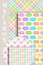 Macaron Digital Papers and Macaron Clipart – MasterBundles