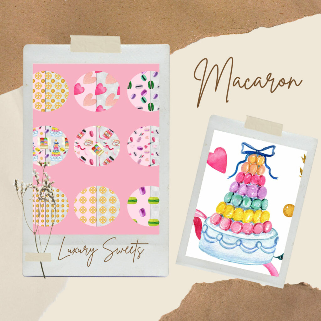 Macaron. Luxury Sweets. Watercolor Clipart – MasterBundles