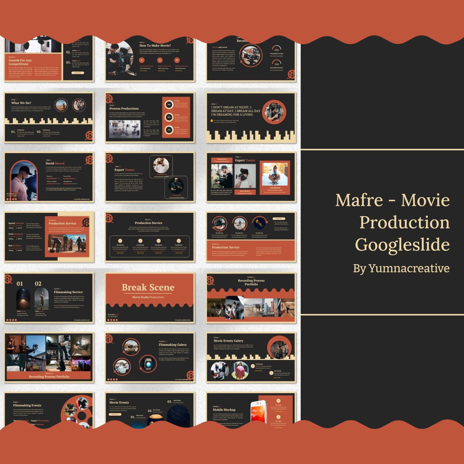 Mafre - Movie Production Google Slide – MasterBundles