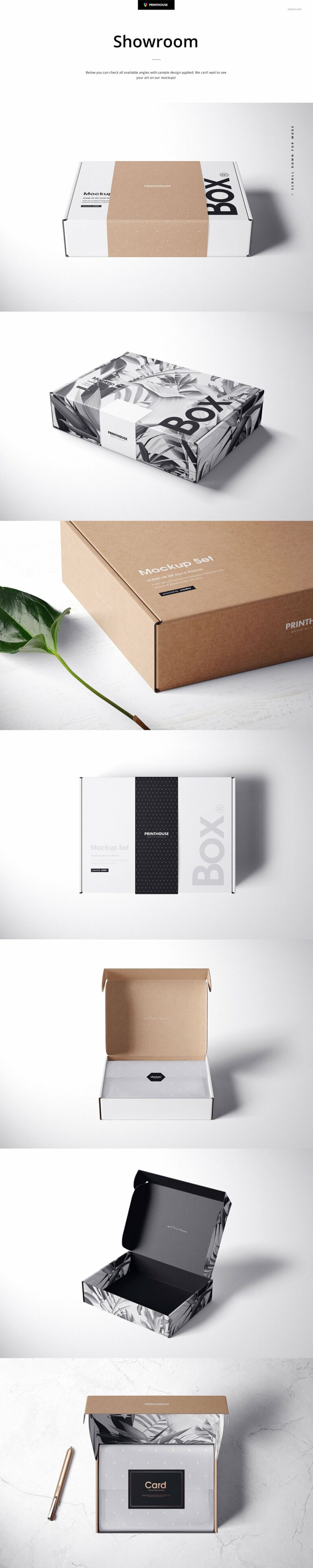 Mailing Box Mockup Bundle – MasterBundles