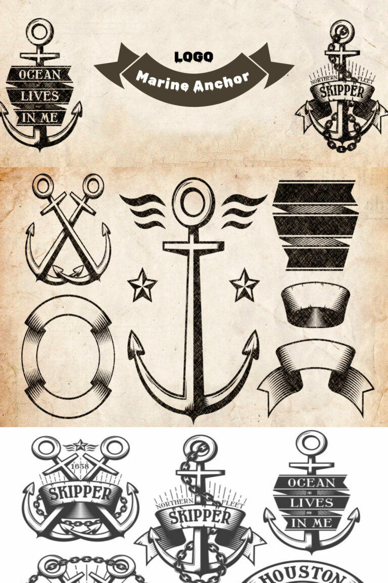 Marine Anchor Logos – MasterBundles